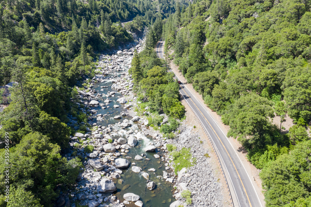 The Feather River flows through the scenic Feather River Canyon in ...