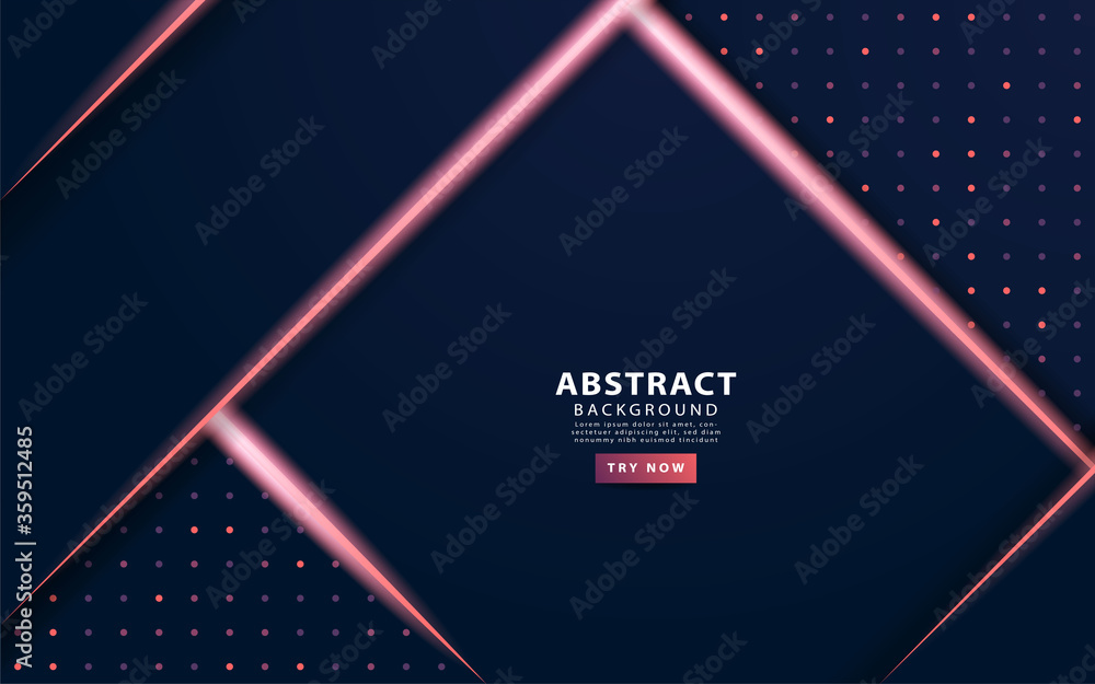 modern dark blue abstract technology background with purple neon light ...