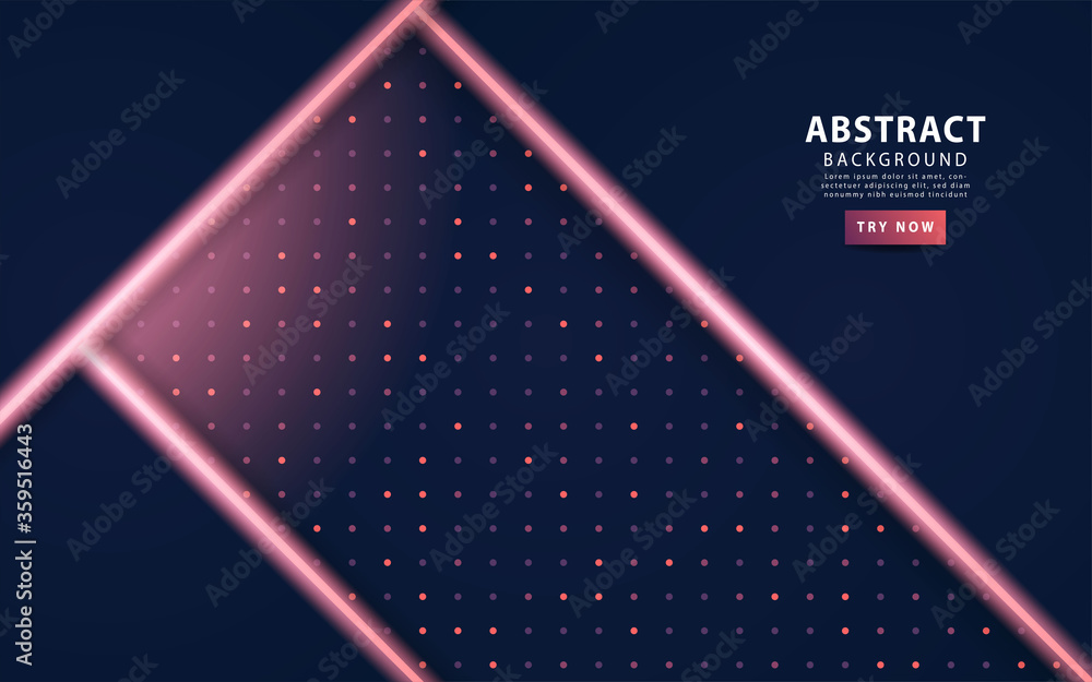 modern dark blue abstract technology background with purple neon light ...