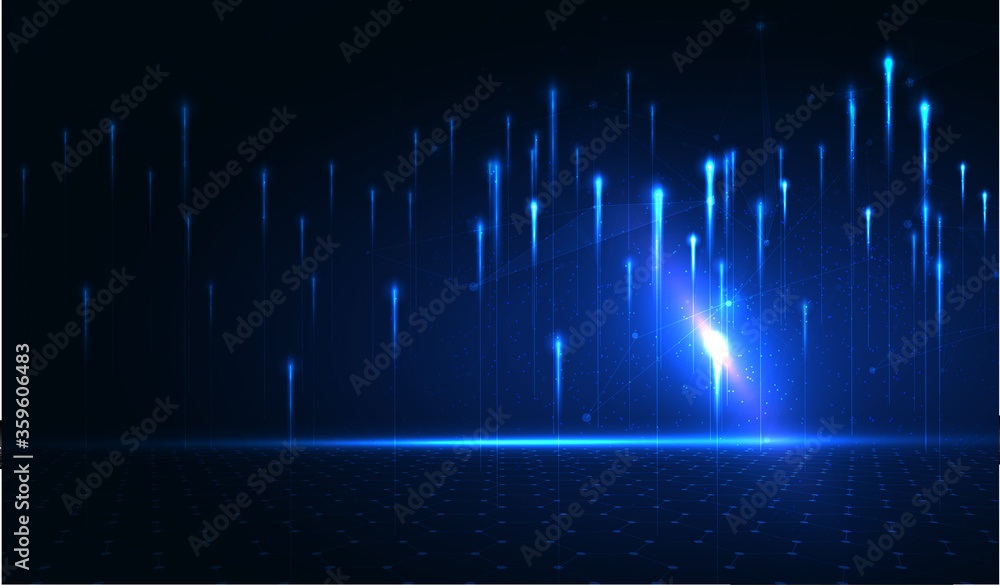 Abstract technology data visualization background. network futuristic ...