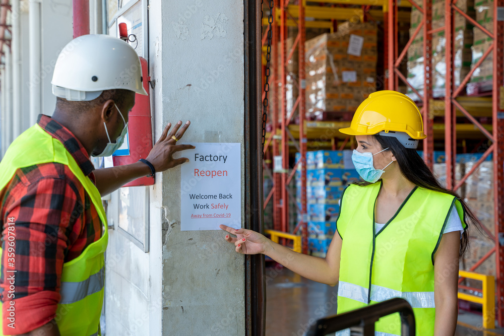 Grup warehouse worker are happy with factory reopen,Welcome back due ...