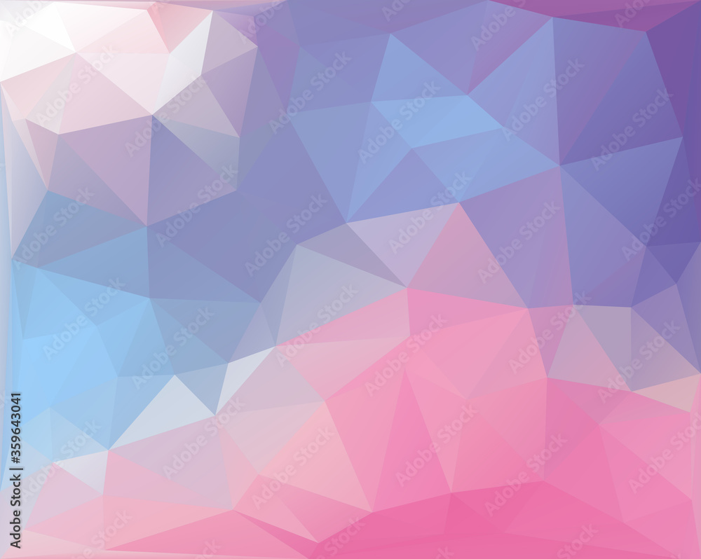 Purple and blue abstract geometric background consisting of colored ...