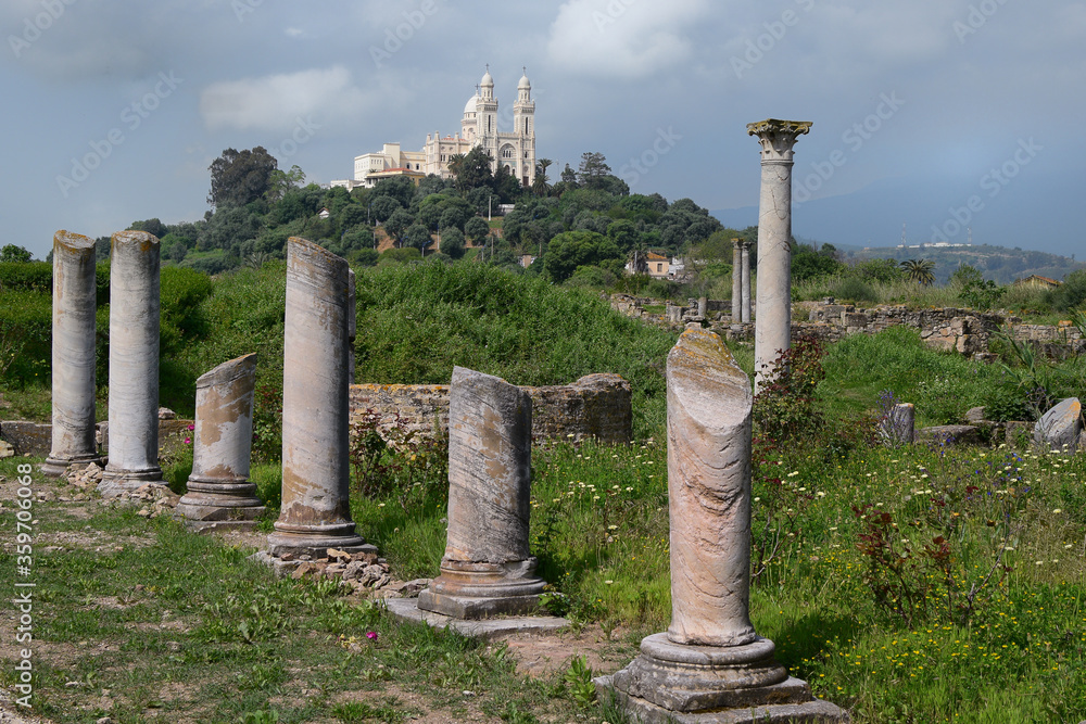 ROMAN RUINS IN ANNABA, ALGERIA. THE CITY OF SAINT AUGUSTIN Stock Photo ...