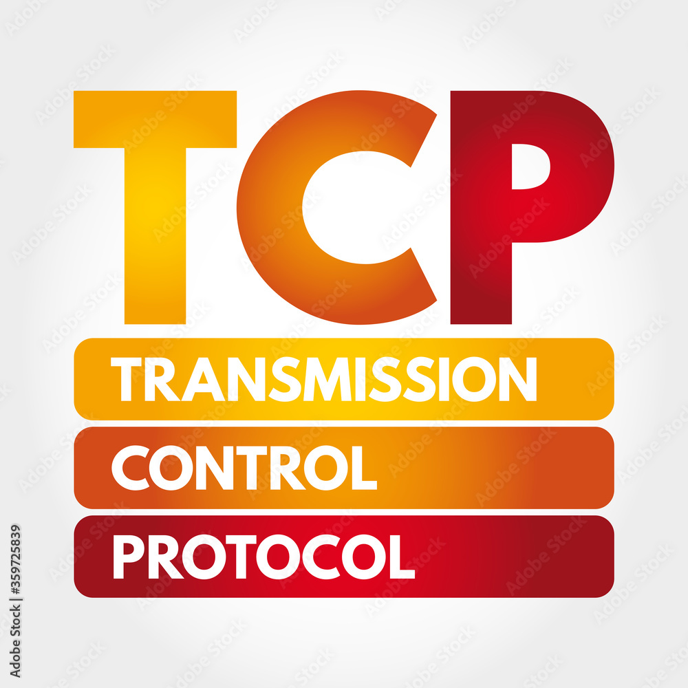 TCP - Transmission Control Protocol acronym, technology concept ...