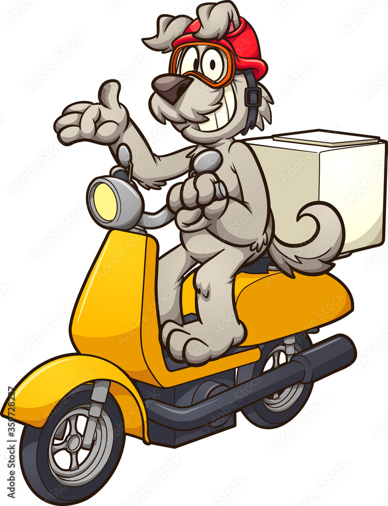 Delivery Motorbike Clipart Images