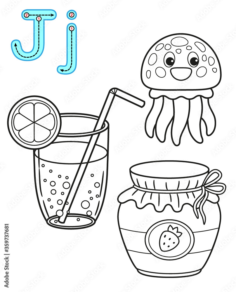 Printable coloring page for kindergarten and preschool. Card for study ...