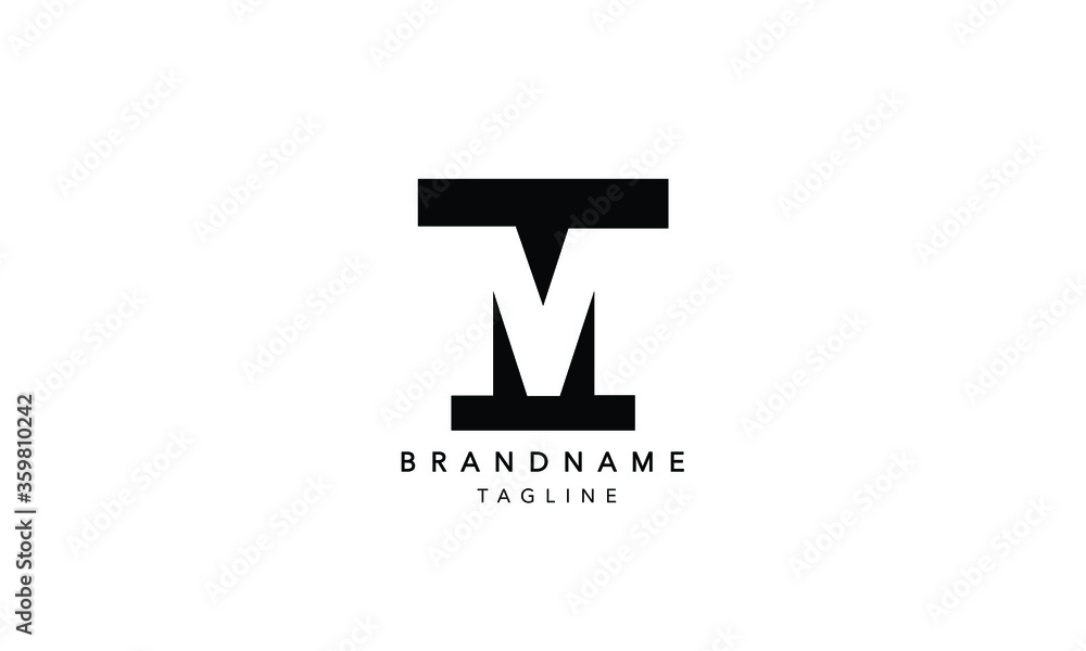 Alphabet letters Initials Monogram logo TM, MT, T and M Stock Vector ...