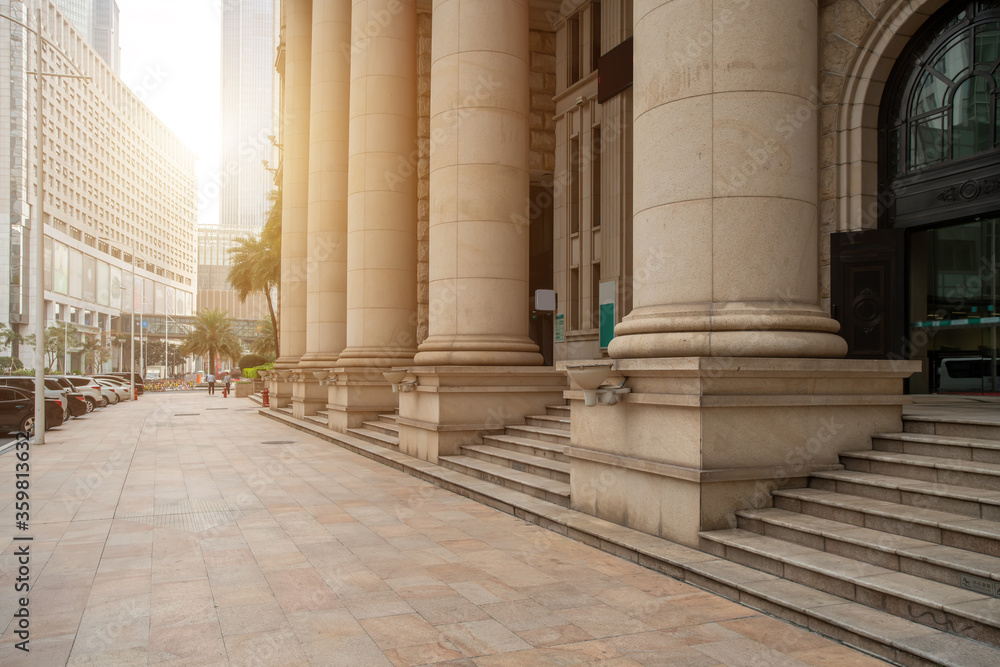 European style building column Stock Photo | Adobe Stock