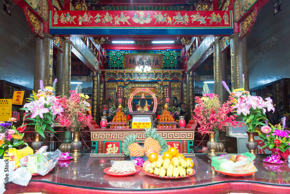 Chenghuang Temple in Taichung, Taiwan. The temple was originally built ...