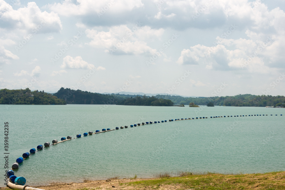 Wusanto Reservoir scenic area in Guantian District, Tainan, Taiwan. The ...