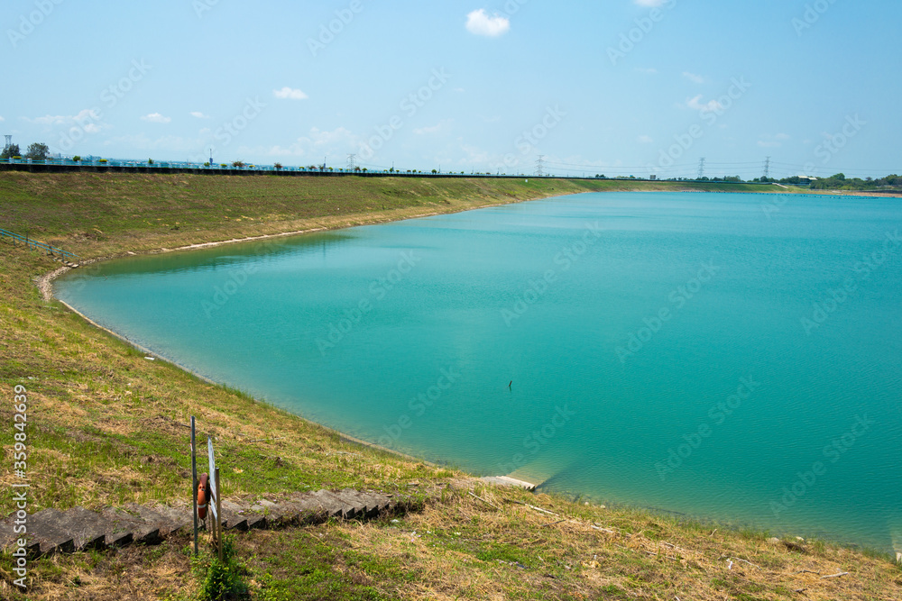 Wusanto Reservoir scenic area in Guantian District, Tainan, Taiwan. The ...