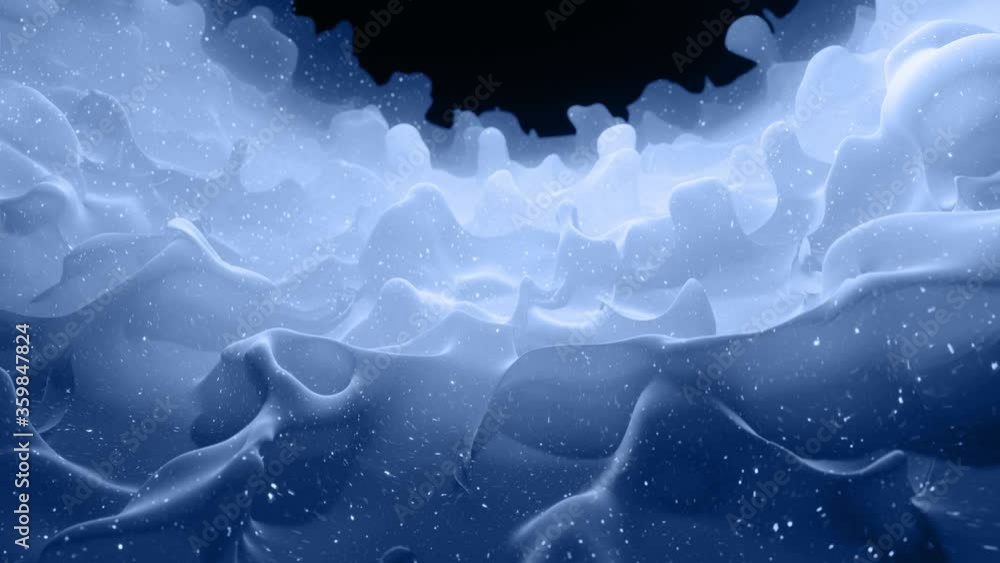 Smooth animation of liquid gray gradient in 4k. Matte paint surface as ...