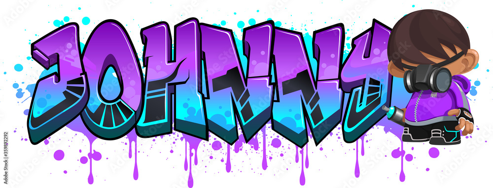 The Name Johnny In Graffiti