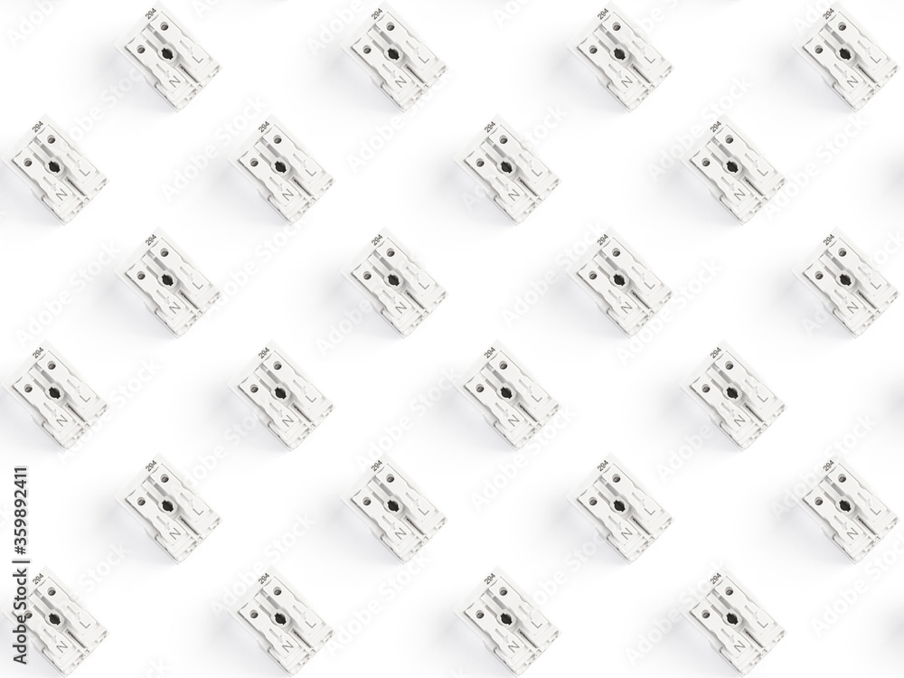 Seamless pattern of electronic components. Close up of Rows of new ...