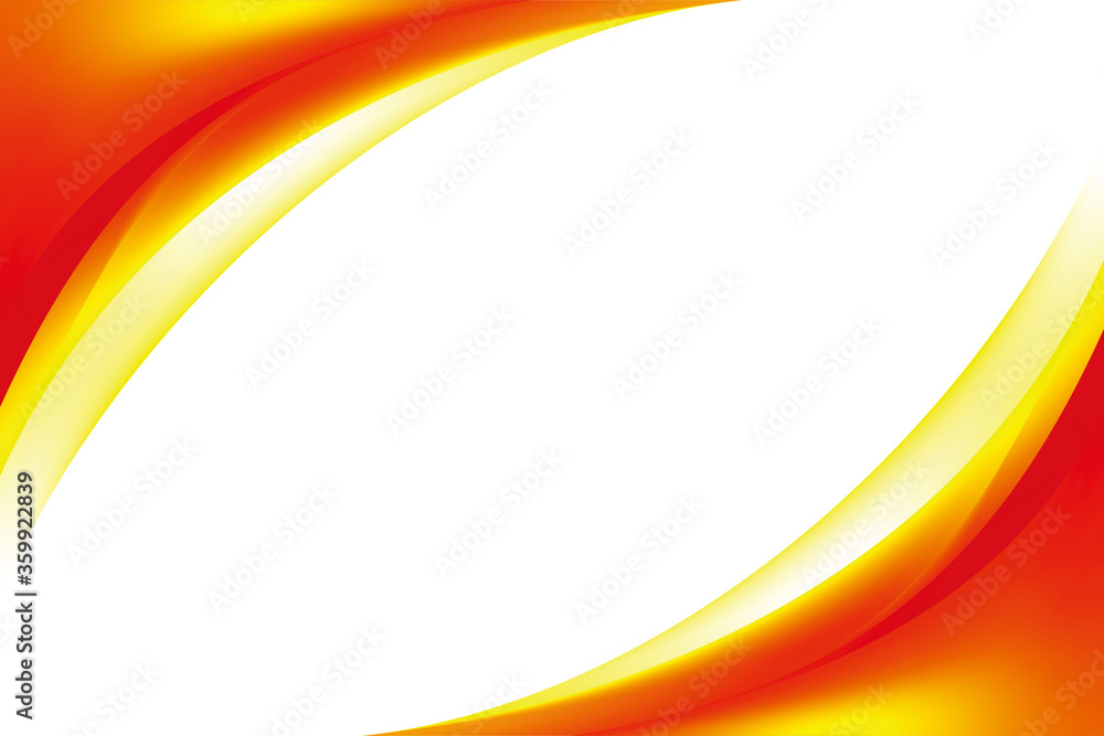 Abstract Red Yellow Curvy Corner Background Design, Smooth Red and ...