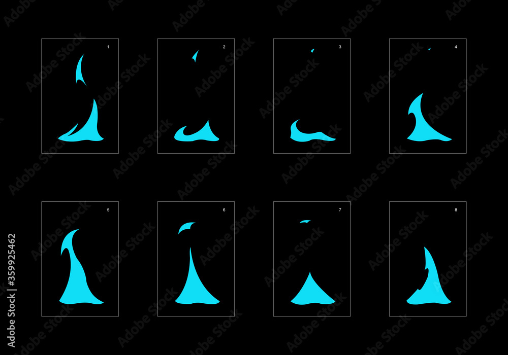 Water explosion effect. Explosion animation effect. Animation sprite ...