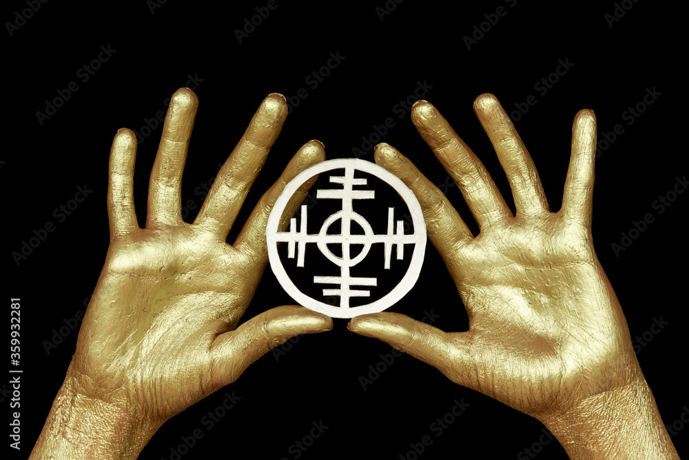 New age modern magic, occult symbol for your ritual. Wheel of Fortune ...