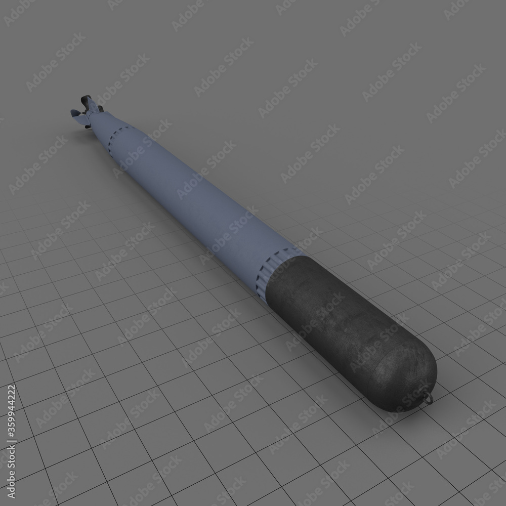 Torpedo weapon Stock 3D asset | Adobe Stock