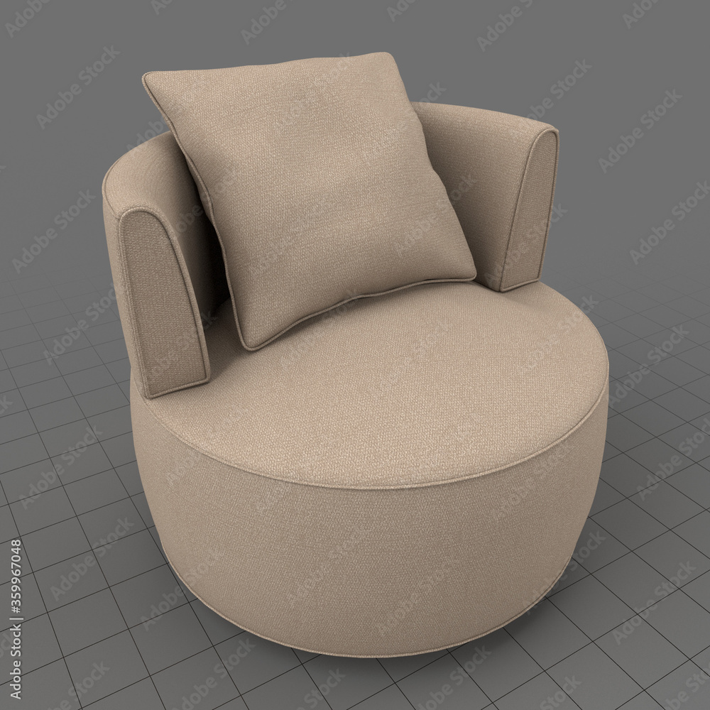 Modern chair Stock 3D asset | Adobe Stock