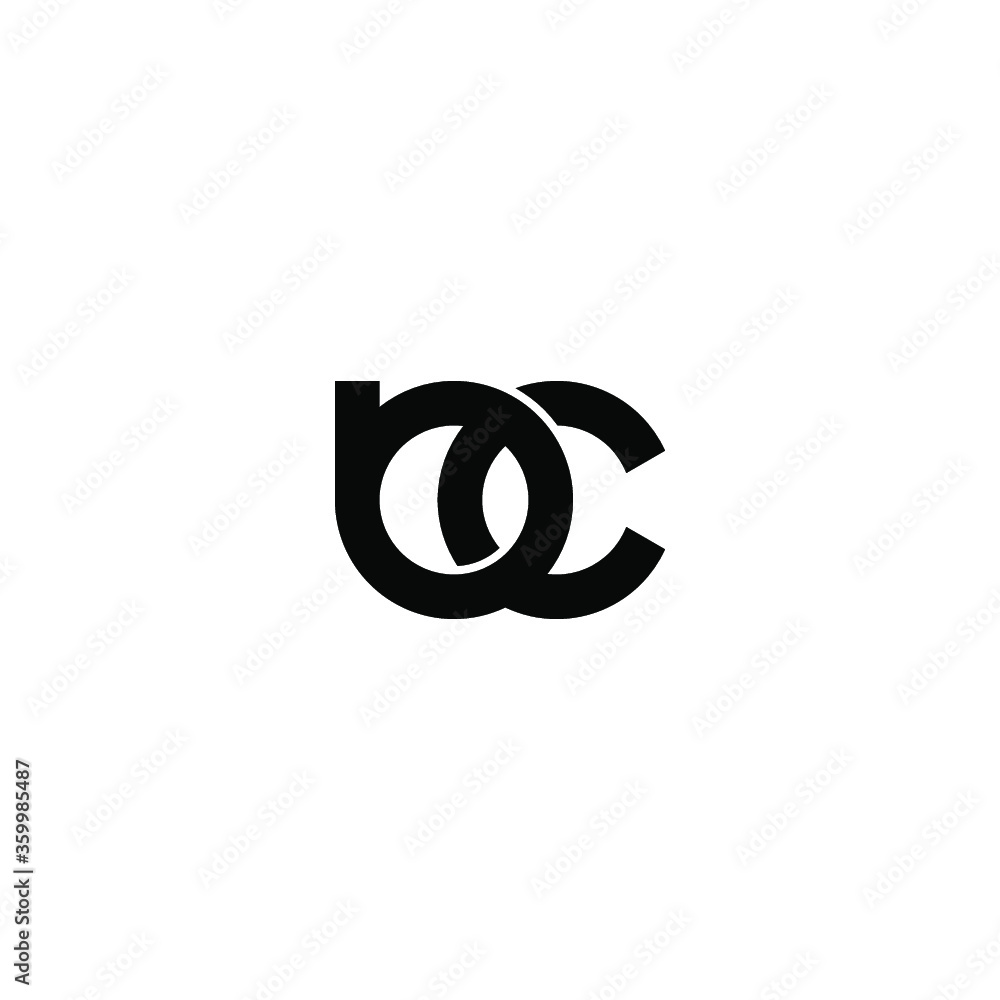 LETTER BC LOGO DESIGN CONCEPT Stock Vector | Adobe Stock