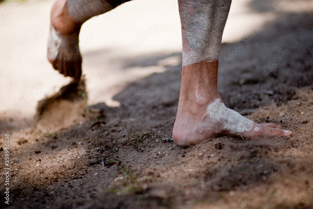 Feet of an Aboriginal Dancer During Performance Stock Photo | Adobe Stock