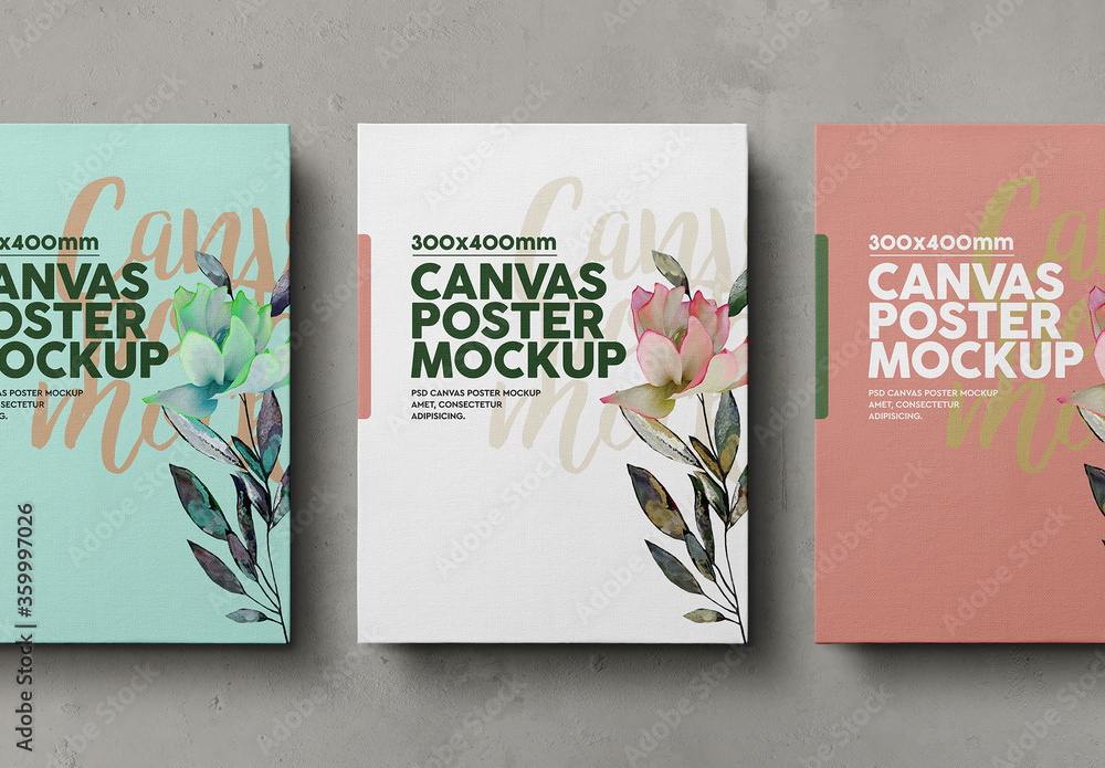 Canvas Posters Mockup Stock Template | Adobe Stock