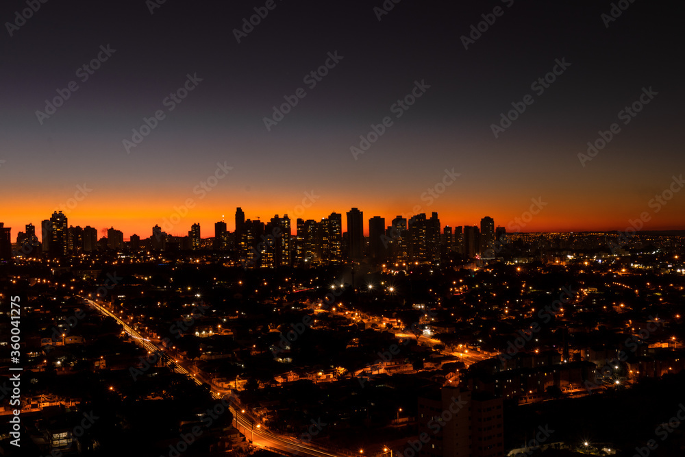 A beautiful sunset from a window. It remind us how wonderful the nature ...