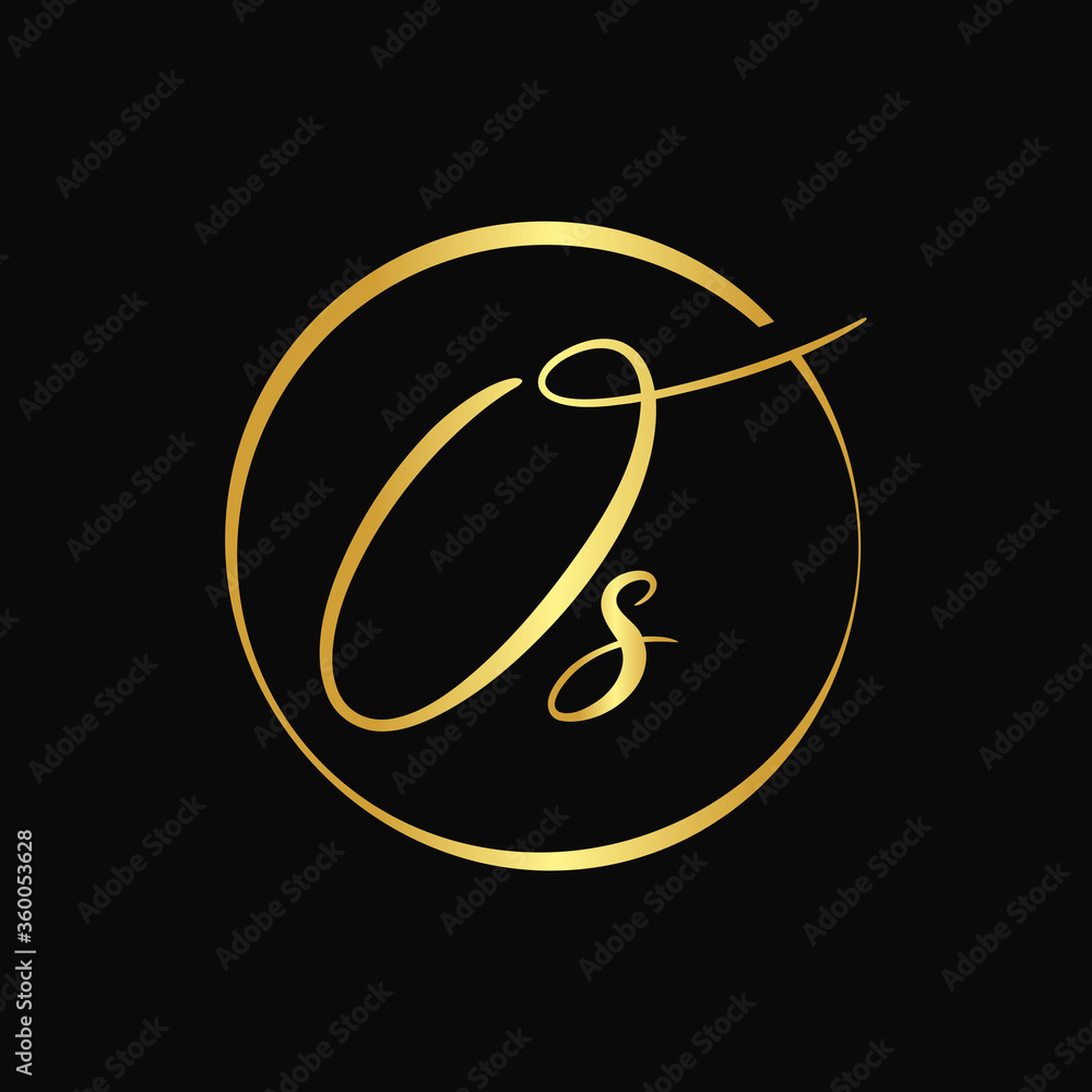 Initial Letter OS Logo Design Vector Template. Abstract Letter Minimal Typography Logo Design ...