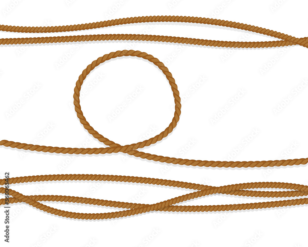 Realistic pattern with cord on white background. Cord, great design for ...