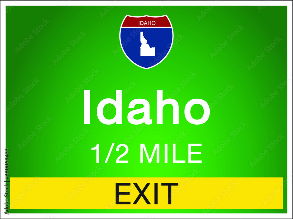 Roadway sign Welcome to Signage on the highway in american style ...