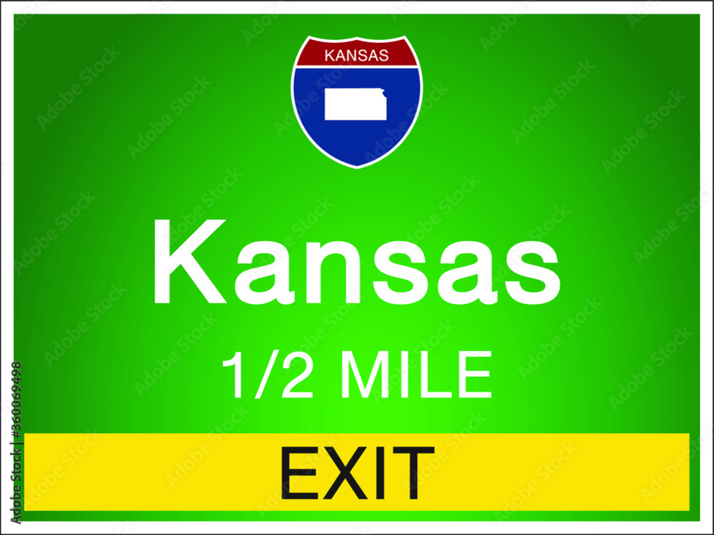 Roadway sign Welcome to Signage on the highway in american style ...