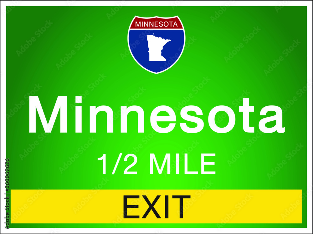 Roadway sign Welcome to Signage on the highway in american style ...