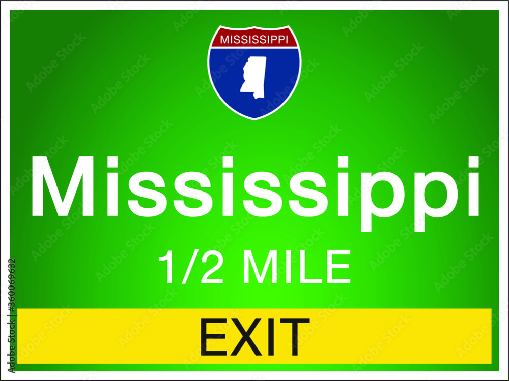 Roadway sign Welcome to Signage on the highway in american style ...