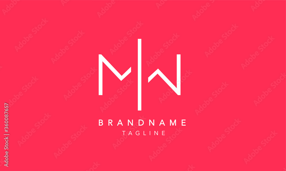Alphabet letters Initials Monogram logo MW, WM, M and W Stock Vector ...