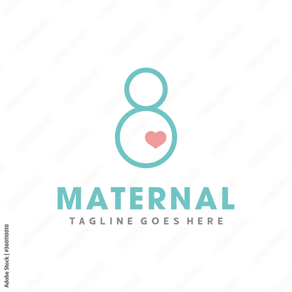 Maternal Logo, Maternal Health Logo Design Stock Vector | Adobe Stock