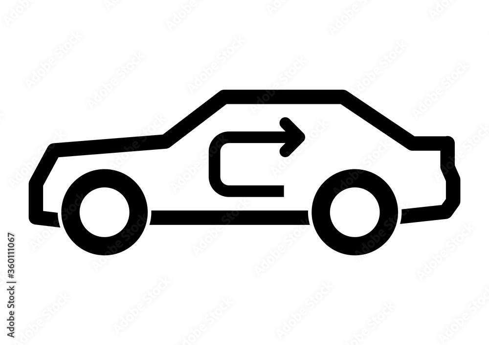 gz814 GrafikZeichnung - german - Auto Klimaanlage im PKW Piktogramm ...