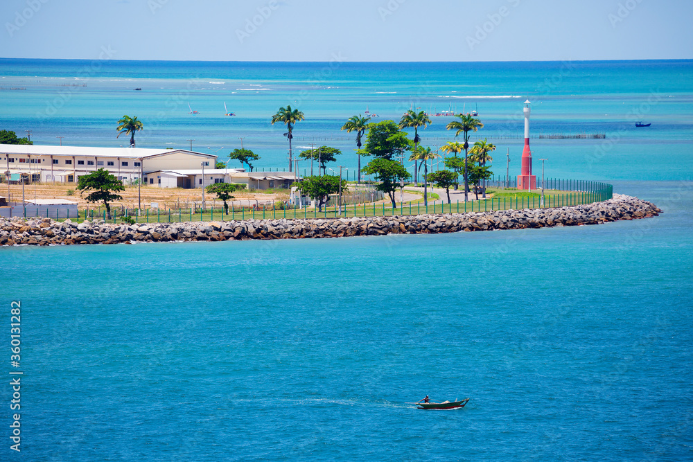 Maceio, Brazil, Lighthouse. Maceio is a resort town in the North ...