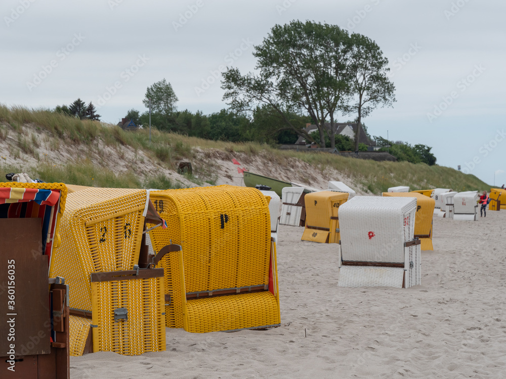 Strand und Hafen von Ahrenshoop an der Ostsee Stock Photo | Adobe Stock