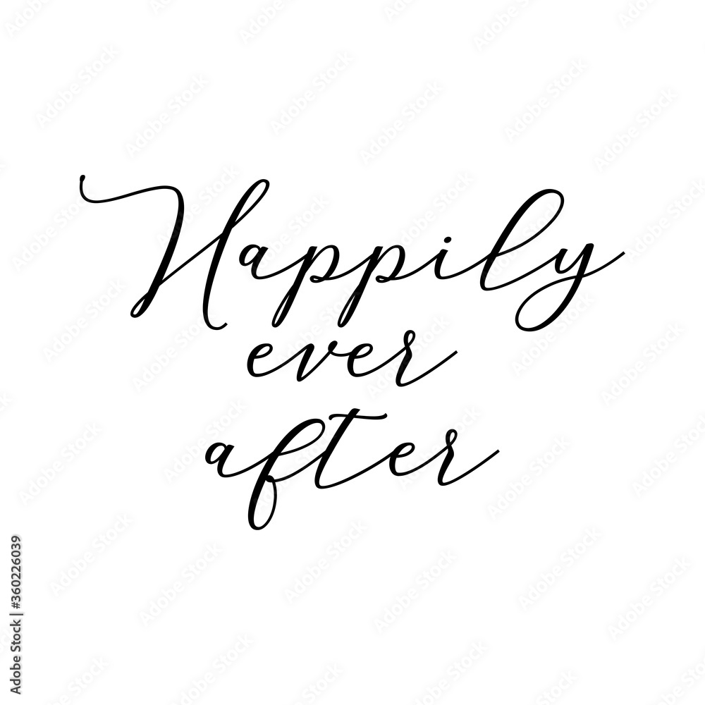 Wedding hand written calligraphy card, banner or poster graphic design ...