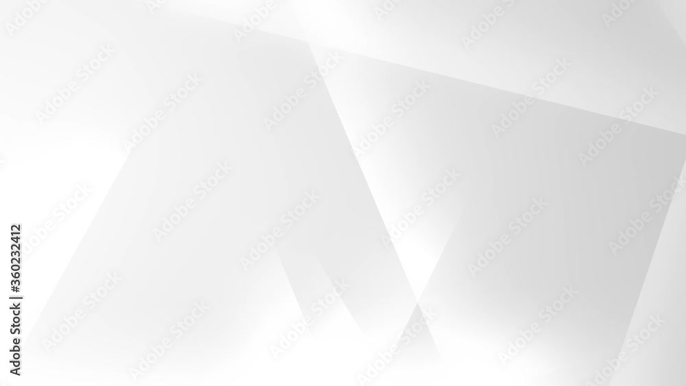 White clean animation background. Light grey minimal geomitric motion ...
