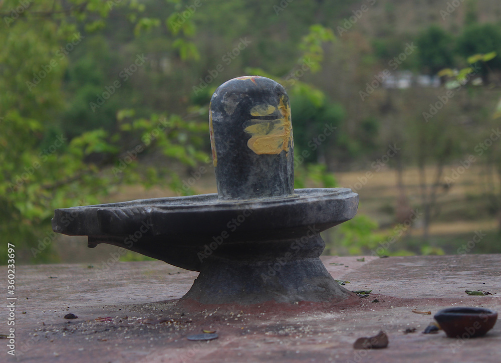 a side view of Shiva lingam Stock Photo | Adobe Stock