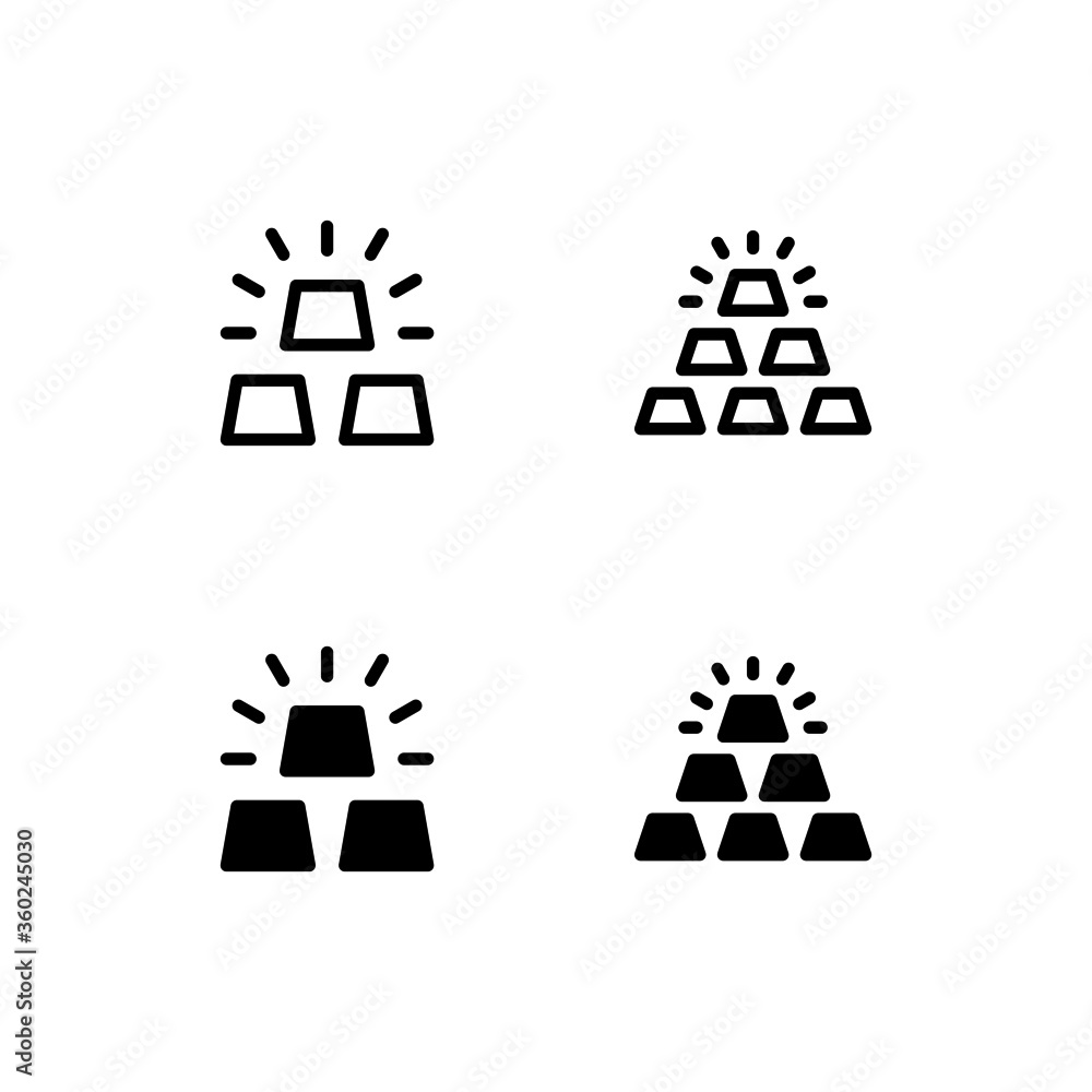 Gold Icon Logo Vector Symbol Stock Vector | Adobe Stock