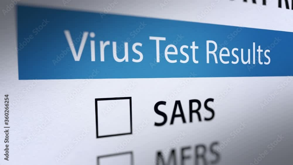 Animated of Virus Test Results with coronavirus (covid-19) . All data ...
