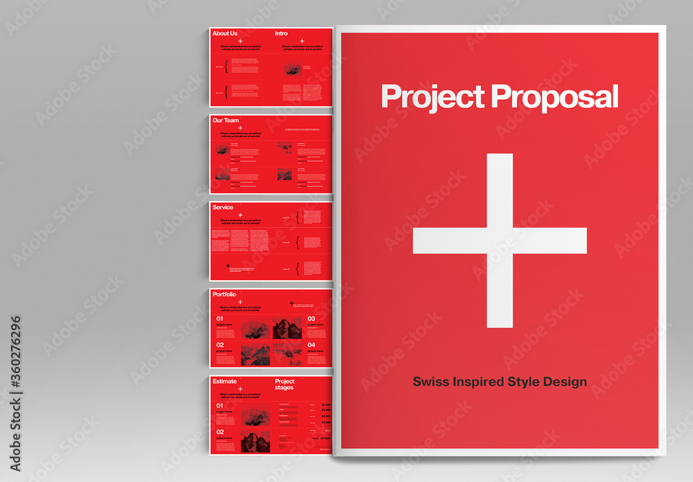 Project Proposal Layout Stock Template | Adobe Stock