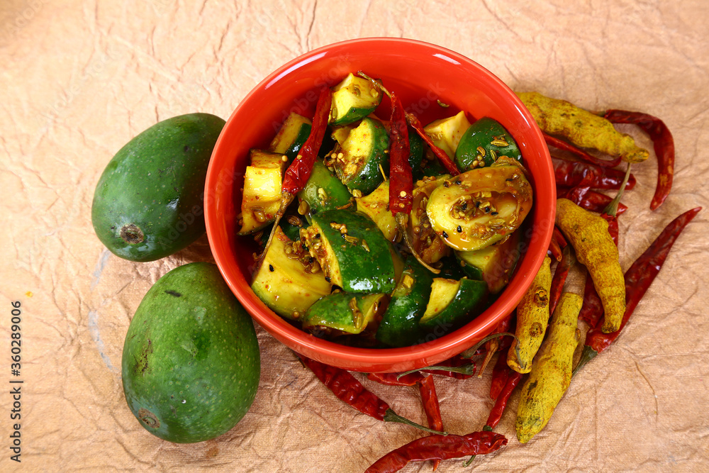 Aam Ka Achaar or Mango Pickle, Indian Food Stock Photo | Adobe Stock