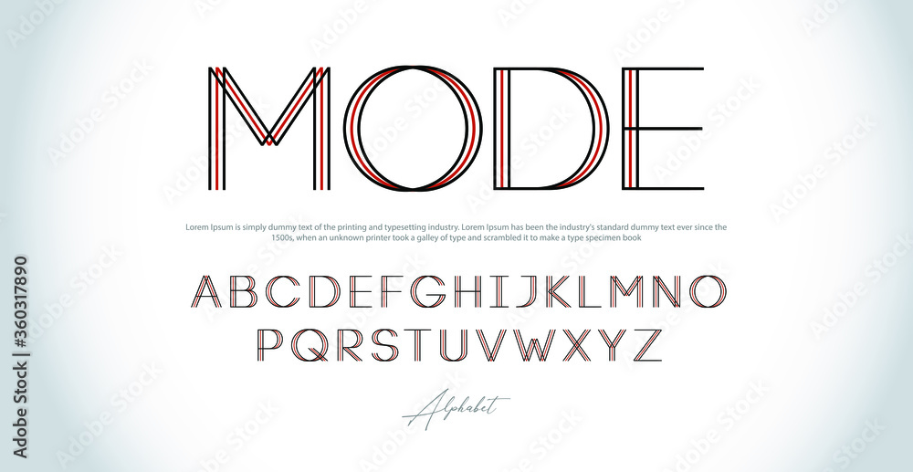 Modern alphabet letters font set. Awesome Custom Lettering Designs for ...