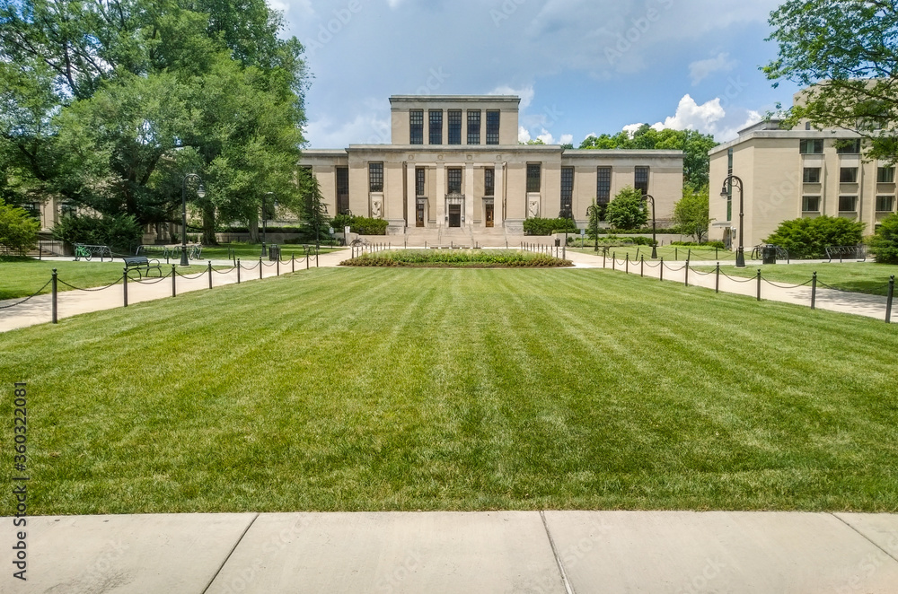 Pattee Paterno Library Penn State Campus Buildings Stock Photo | Adobe ...