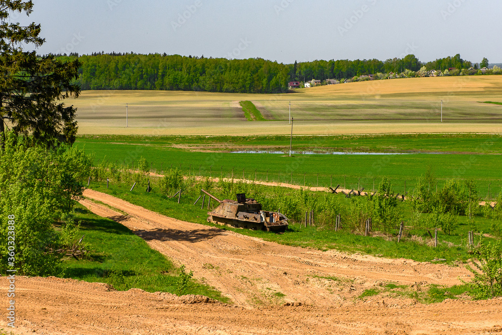 MINSK, BELARUS - MAY 4, 2018: Tank, Militar technic, Historic cultural ...