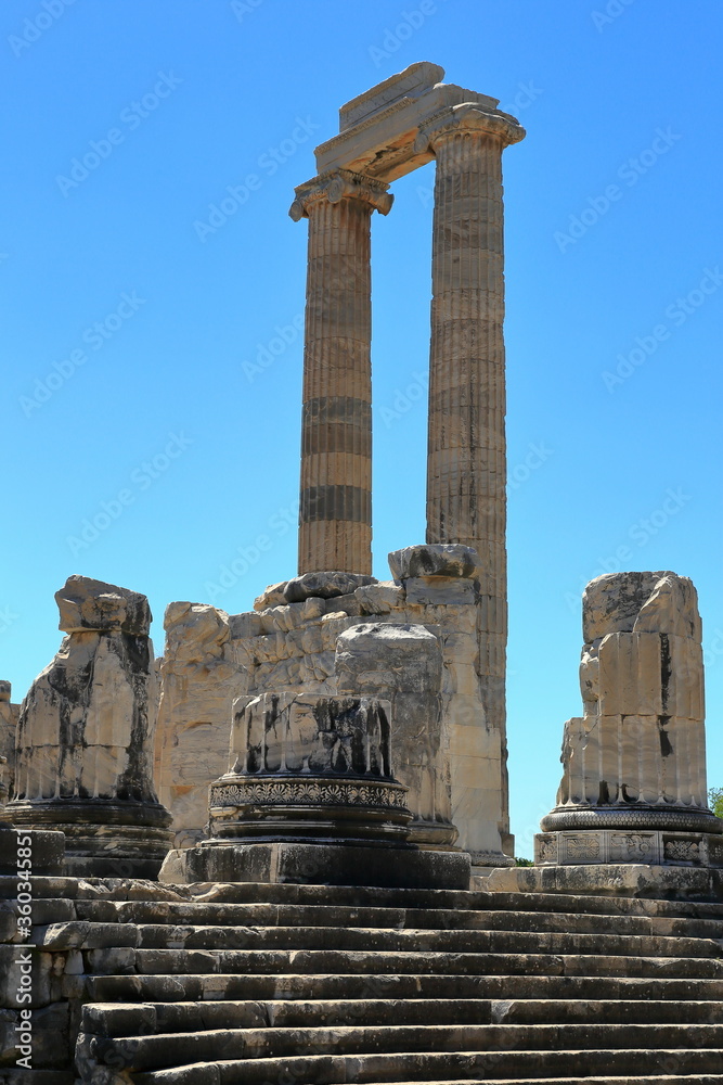The ancient city of Didyma, Turkey. emple of Apollo built by the famous ...