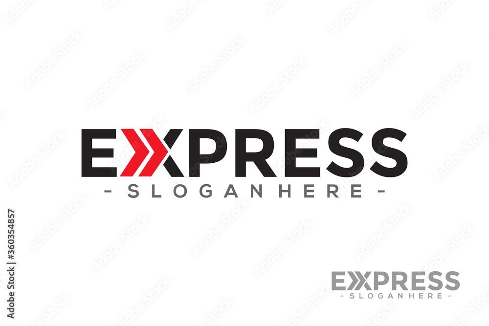 Fast Express Delivery Logo Vector. Modern Transport Logistic Logo ...